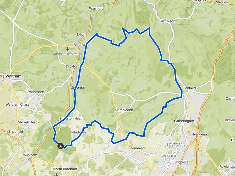 Forest of Bere - Old Winchester Hill -Loop | mountain bike ride | Komoot